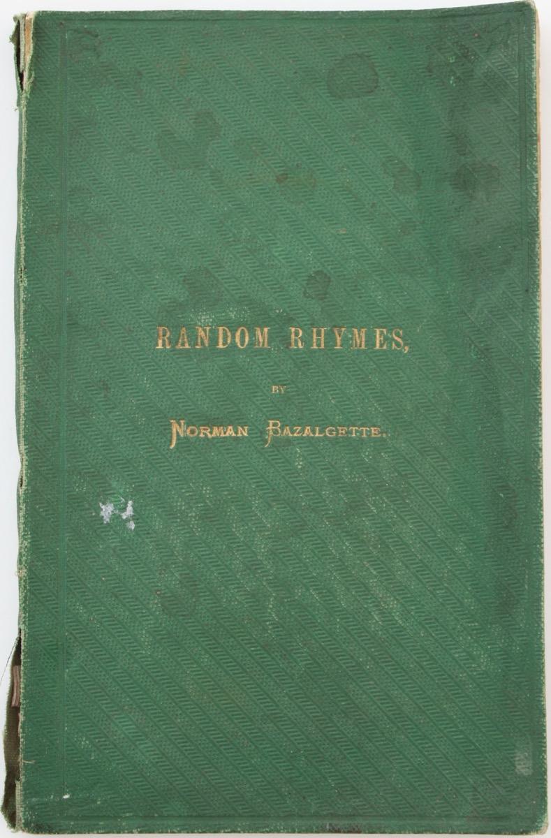 Random Rhymes. by BAZALGETTE, Norman: Signed by Author(s) | Michael S ...