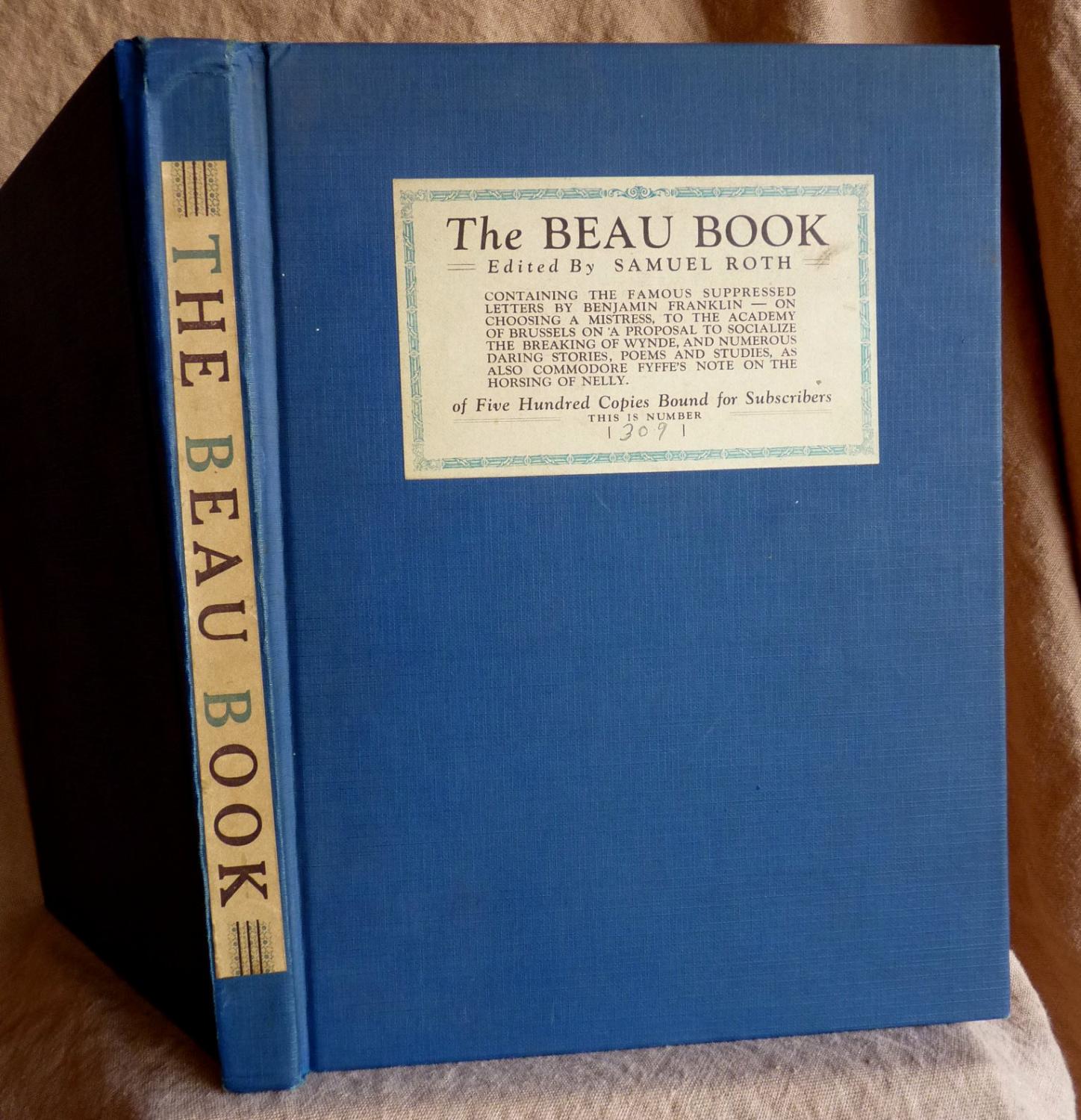 The Beau Book by Roth, Samuel (Editor): Very Good Hardcover (1926) 1st ...