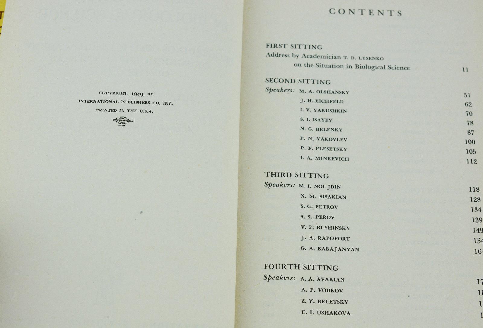 The Situation in Biological Science: Proceedings of the Lenin Academy ...