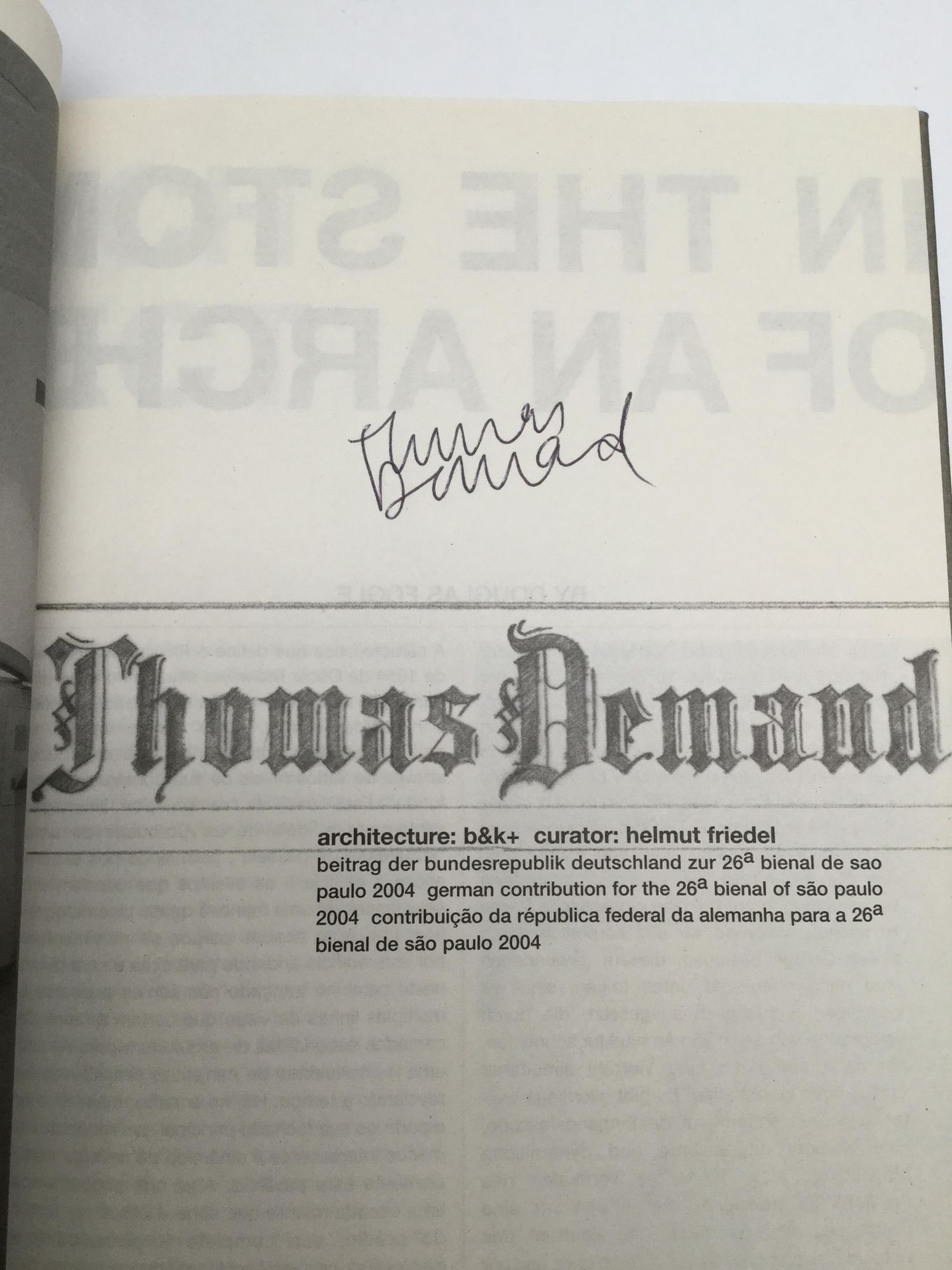 THOMAS DEMAND: b&k+ by Demand, Thomas, Bart Lootsma, Douglas Fogle ...