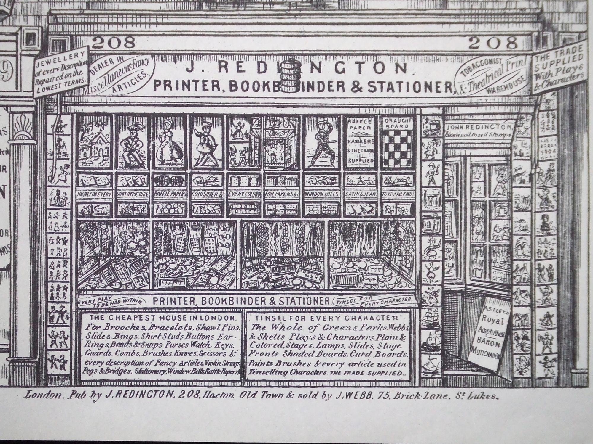 John Redington's Shopfront. [Redington's Scenes in Baron Munchausen, No ...