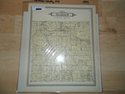 Homer Township Calhoun County Michigan 1894 Map: (1894) 1st Edition ...