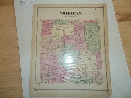 Sheridan Township Calhoun County Michigan 1873 Map by F. W. Beers ...