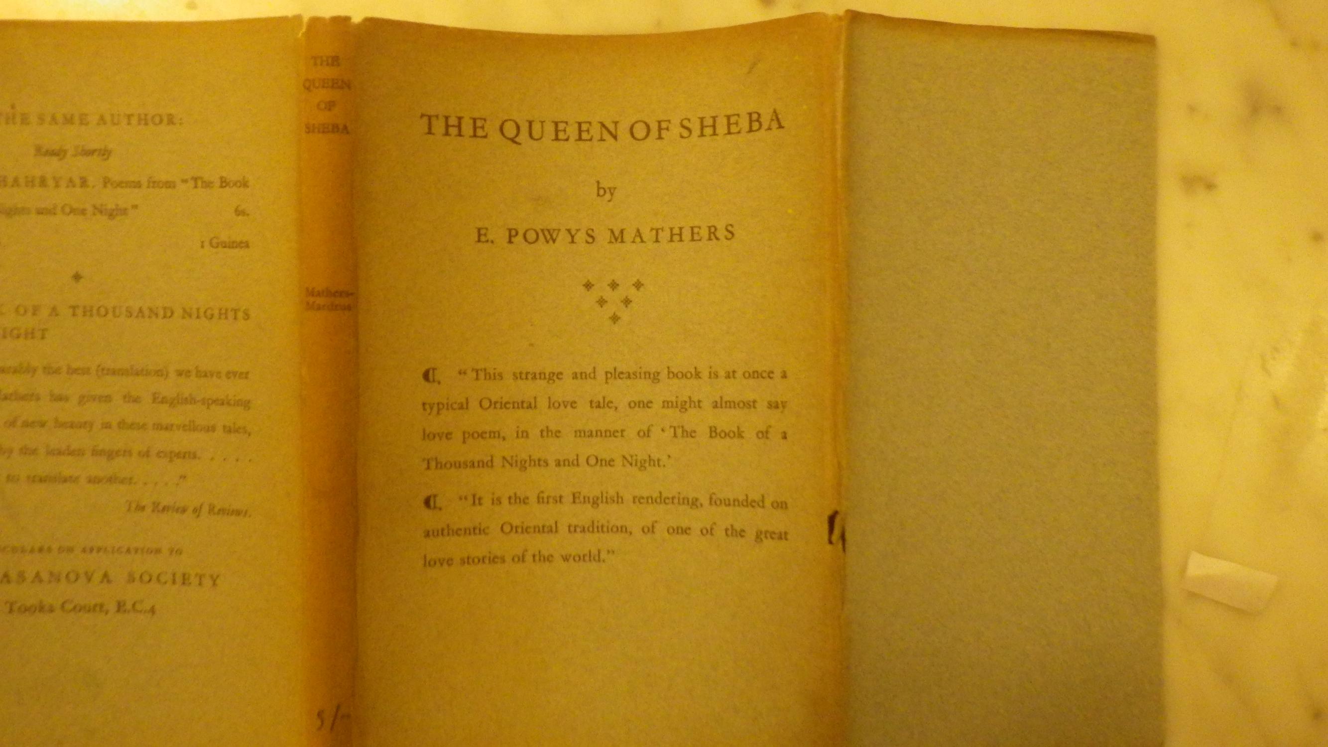 QUEEN OF SHEBA , one of the great Oriental love stories of the world ...