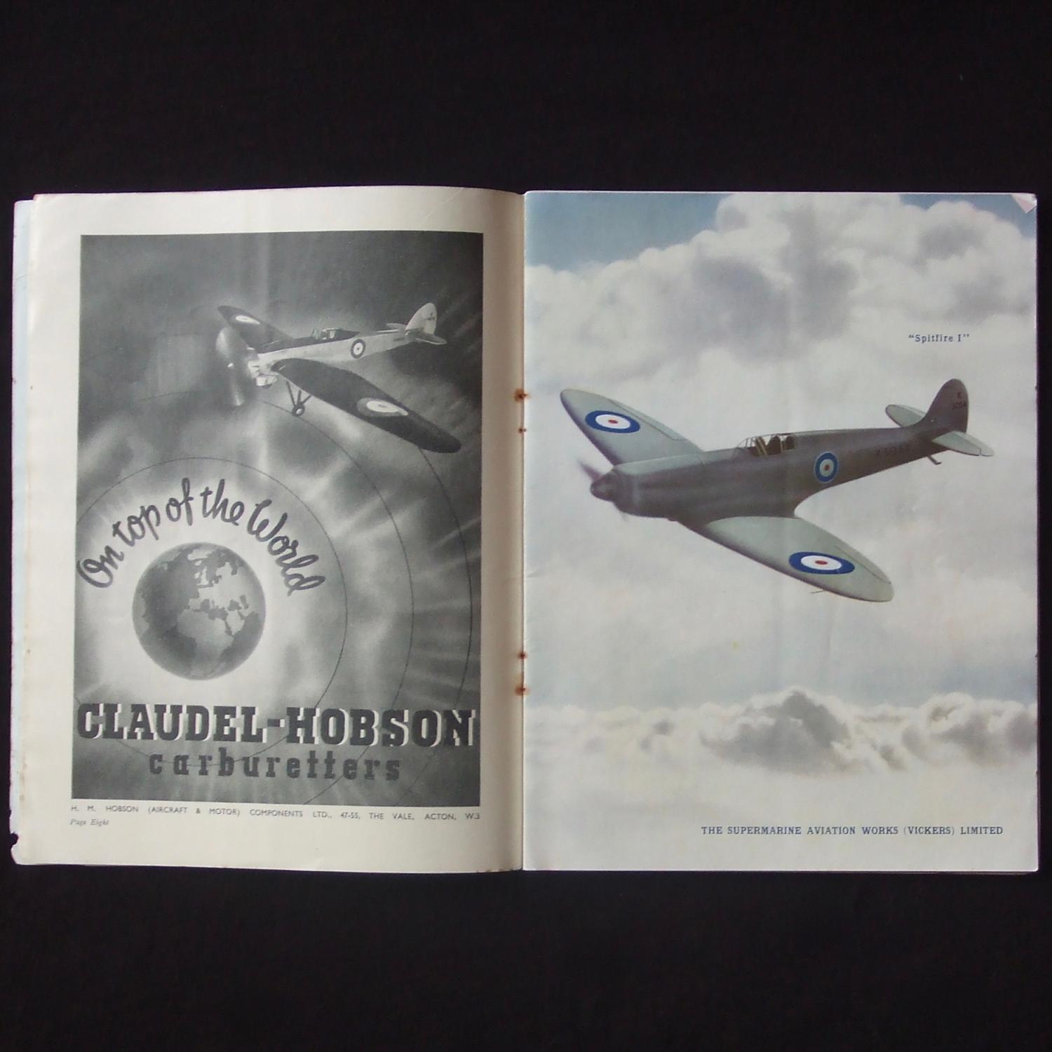 Programme of the Eighteenth Royal Air Force Air Display 1937. HENDON ...