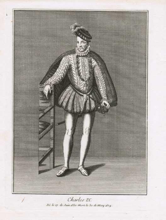 Ganz-Porträt. by Karl IX, König von Frankreich / Charles IX de France ...