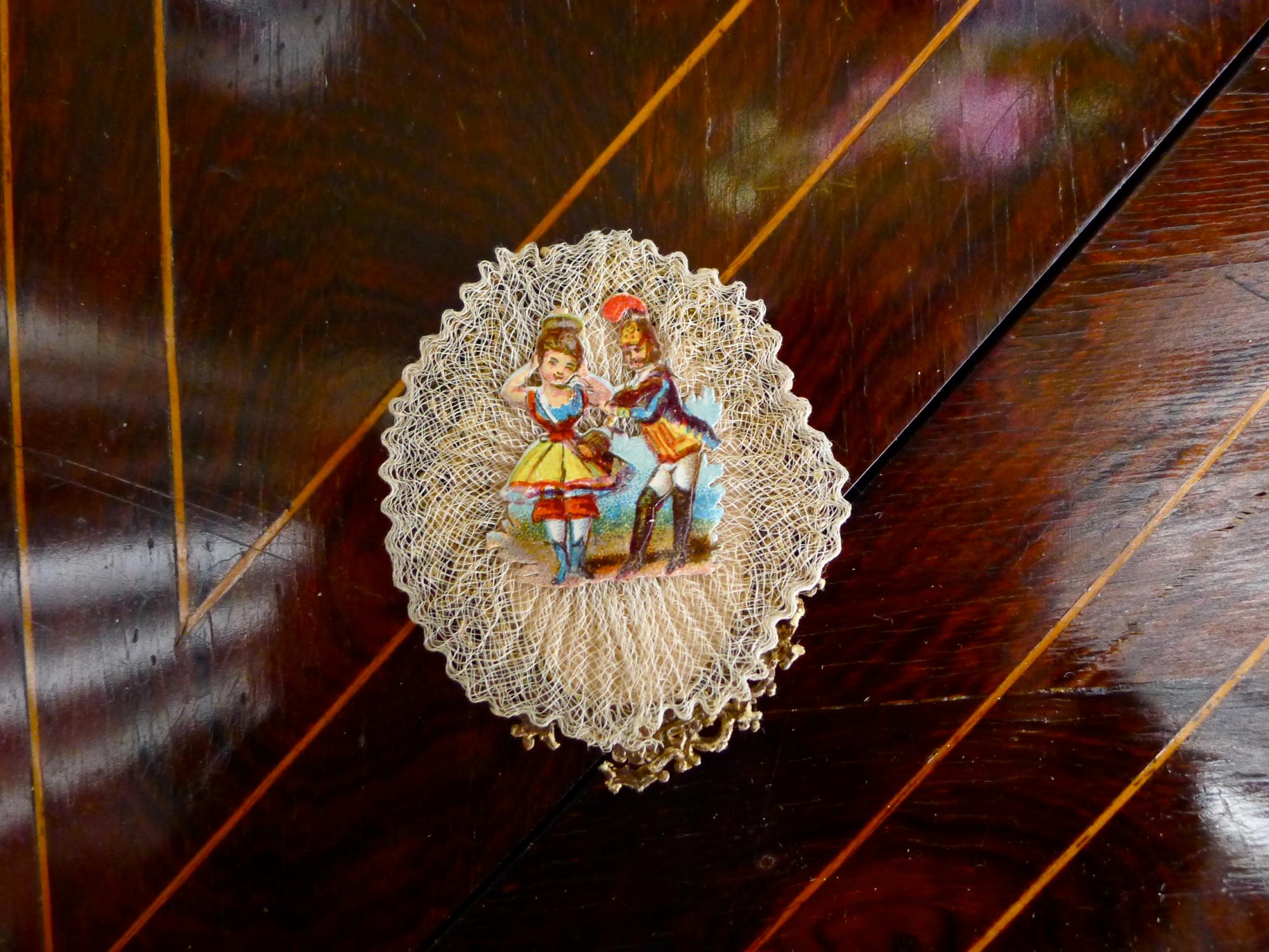 LOVE TOKEN / VALENTINE. A Beautiful tiny nineteenth-century German LOVE ...