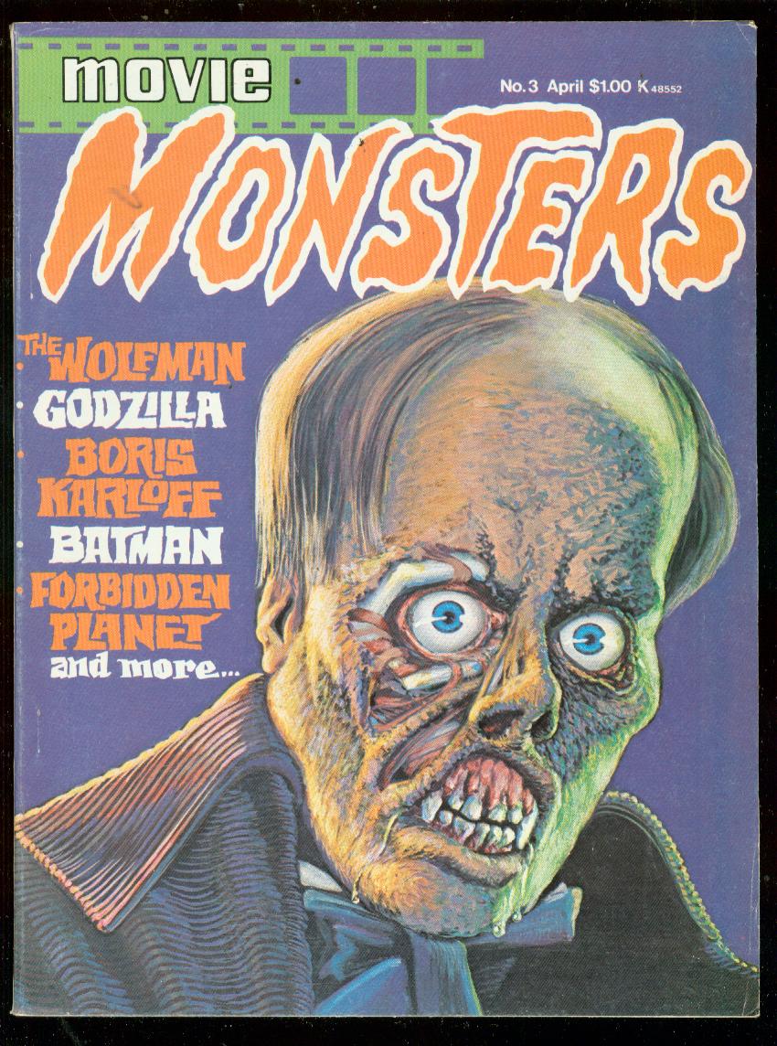 MOVIE MONSTERS #3 APRIL 1975-LON CHANEY-BATMAN-KARLOFF FN: (1975) Cómic ...