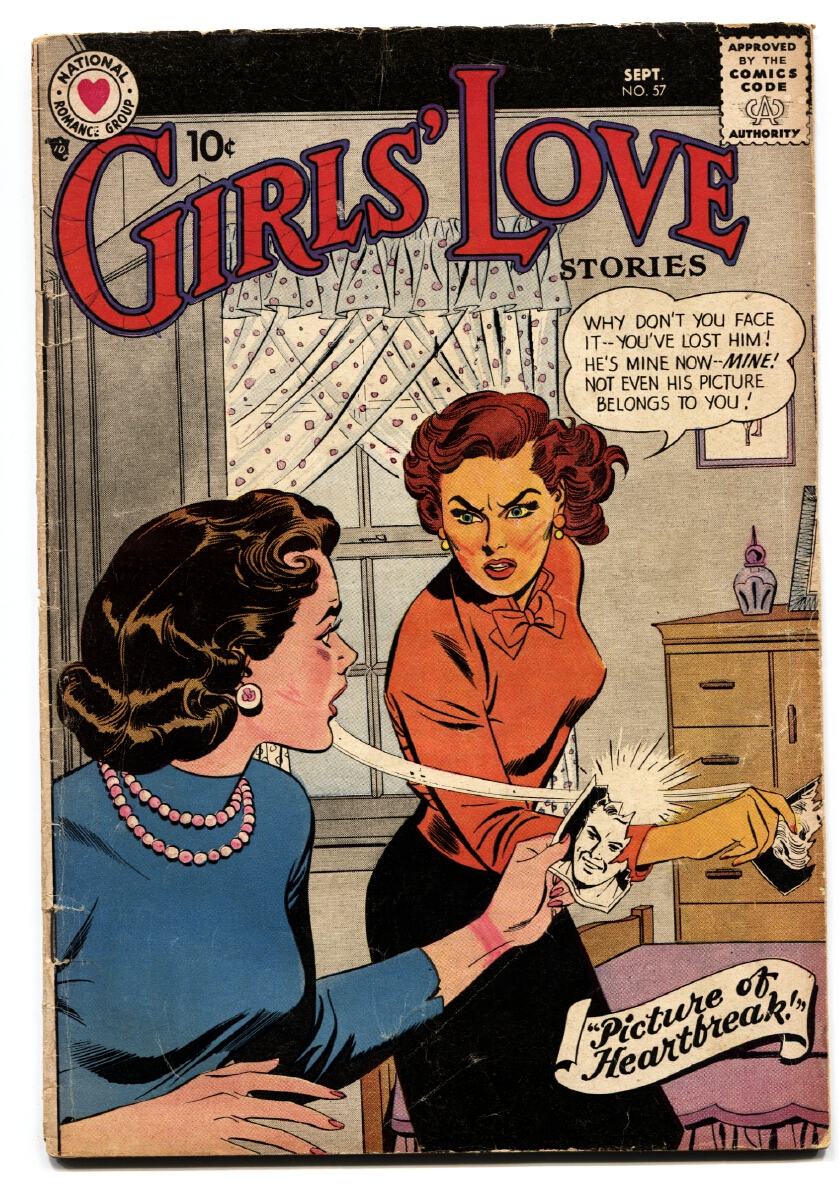 Romantic Comic Storylines Vintage Romance Comic Book Cover All For