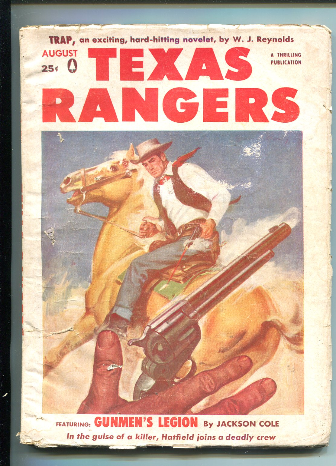 TEXAS RANGERS-01/1957-WESTERN PULP THRILLS-JIM HATFIELD-vg: (1957 ...