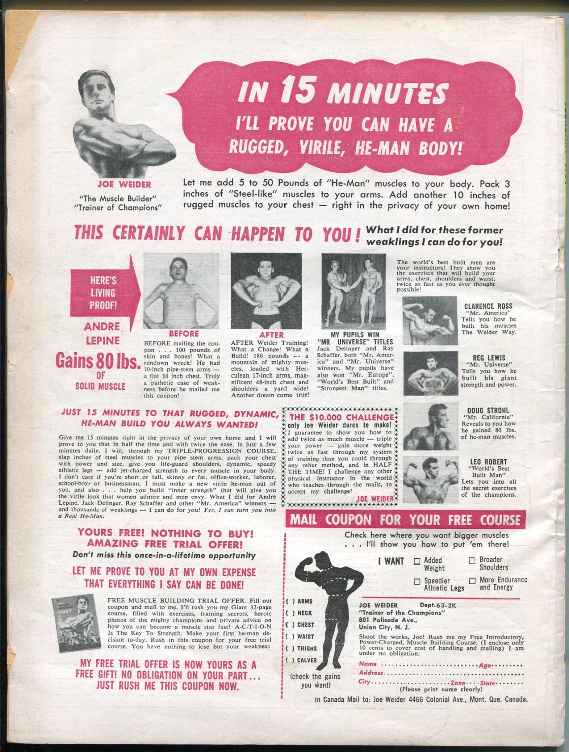 Combat 2/1959-1st issue-cheesecake pix-American POW-Nazi's-Clarence ...