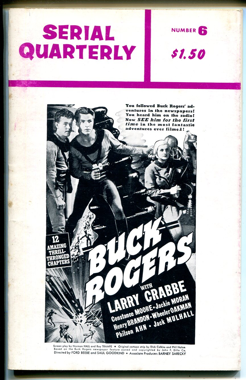 Serial Quarterly #6 1966-serial synopsis-Buck Rogers, Congo Bill-Batman ...