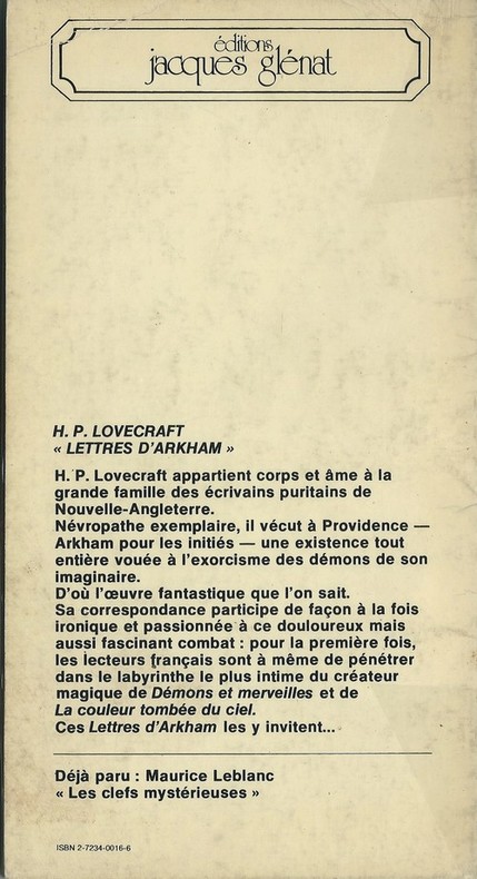 Lettres d'Arkham. von Howard Phillips Lovecraft Jean Giraud dit Moebius ...