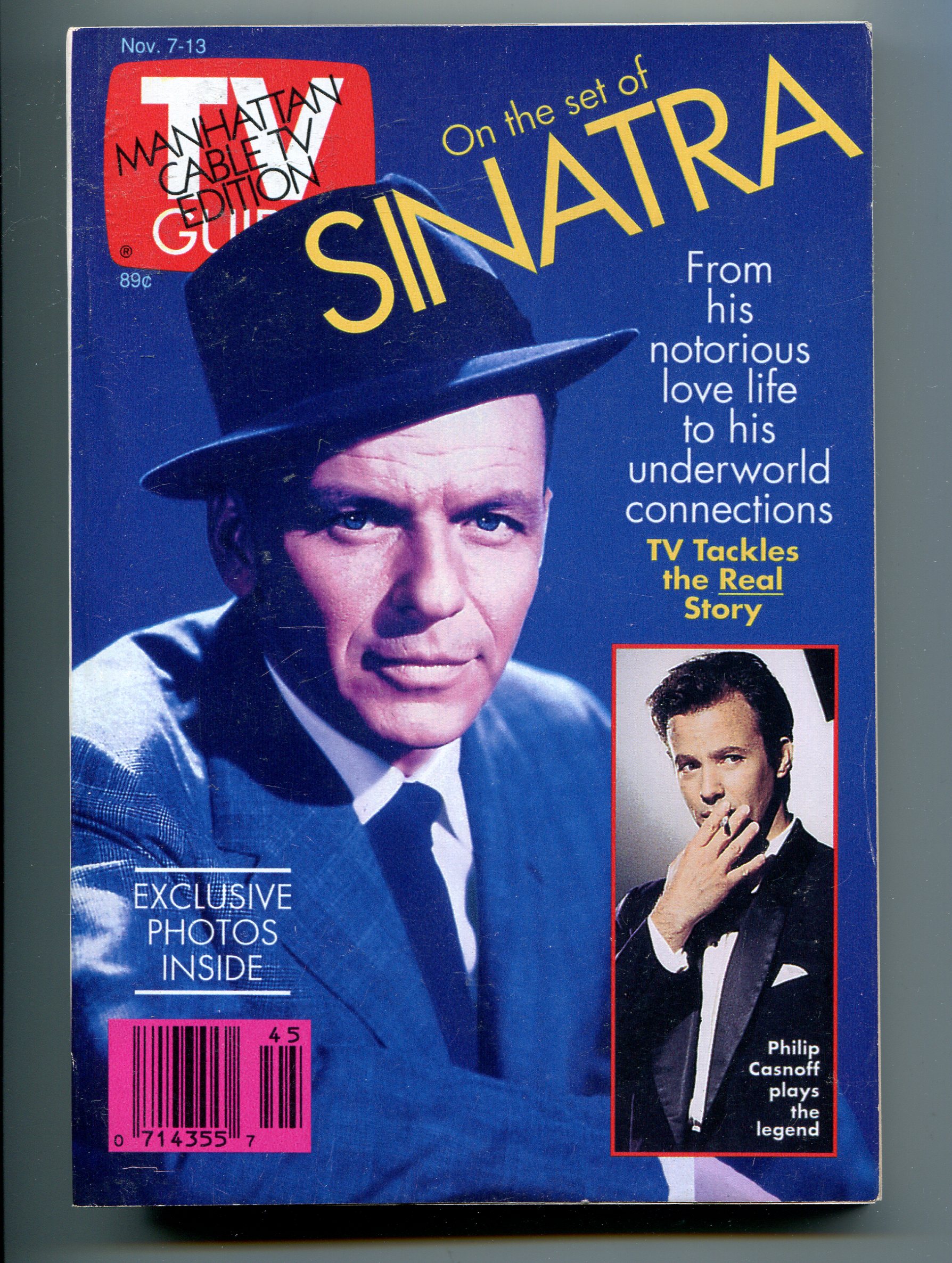 TV Guide 11/7/92 - Manhattan Cable TV ed - Frank Sinatra: (1992 ...
