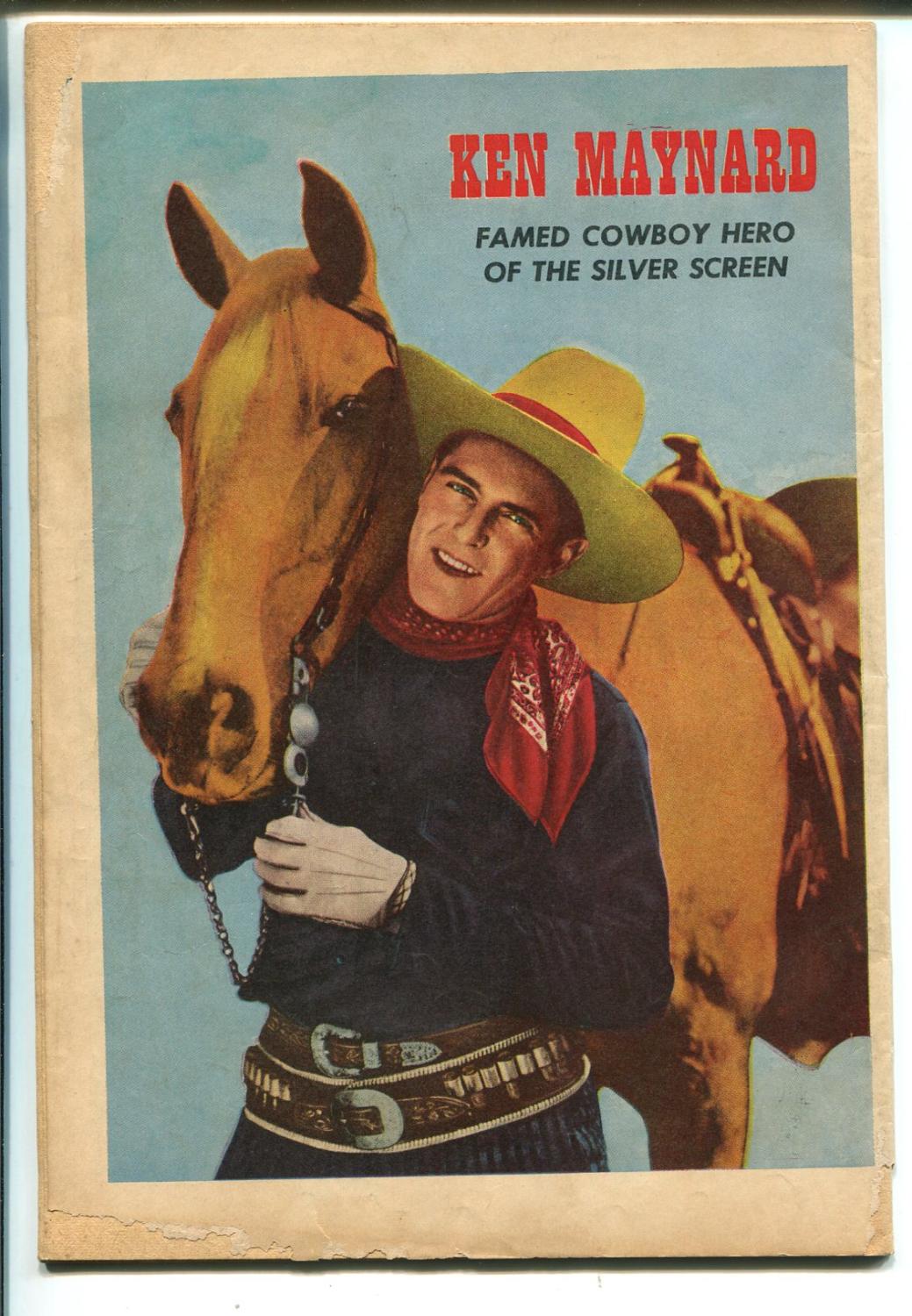 Ken Maynard Western #5 1951-Fawcett-movie photo covers-3 chapter story ...