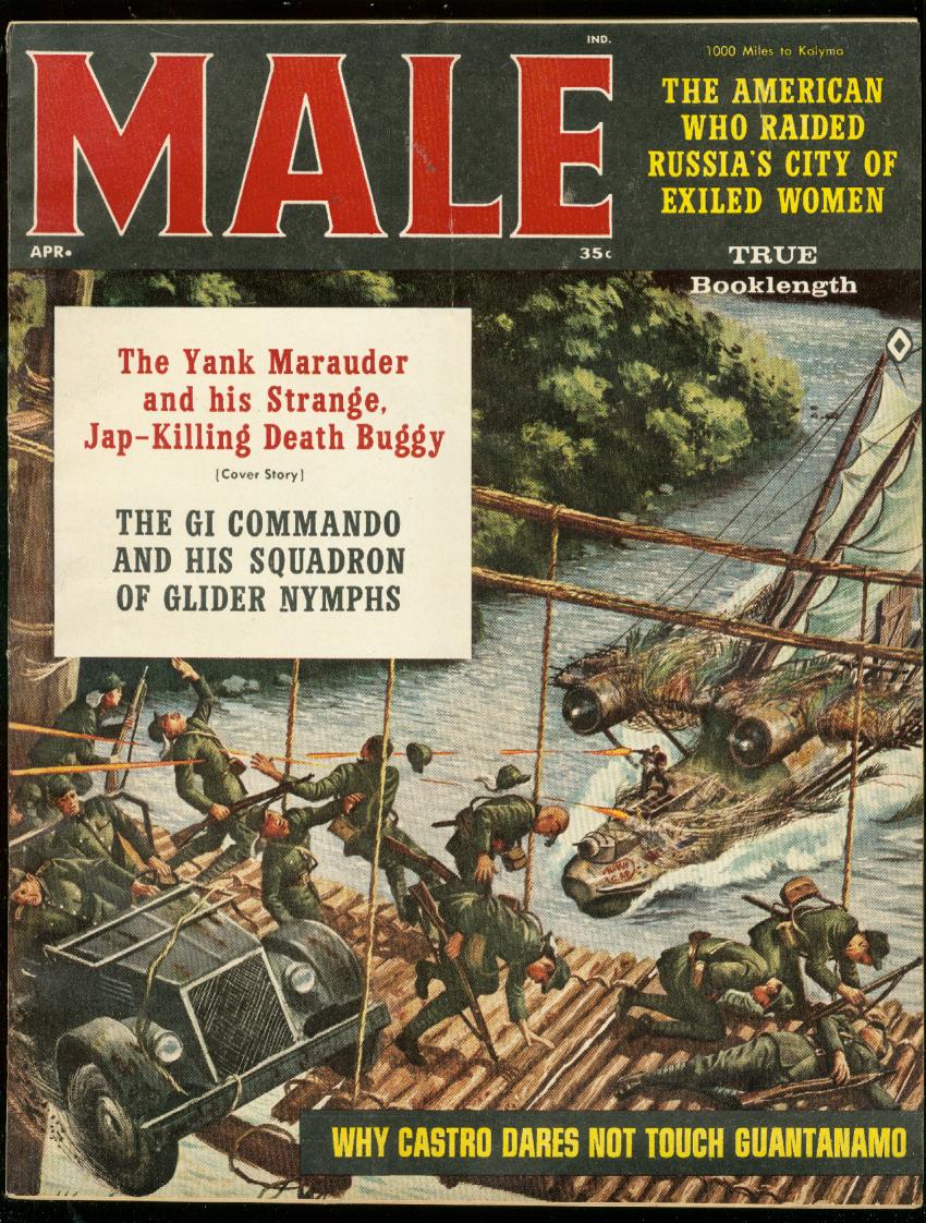 MALE MAGAZINE APRIL 1961-CASTRO-CHEESECAKE-KUNSTLER-WW2 FN: (1961 ...