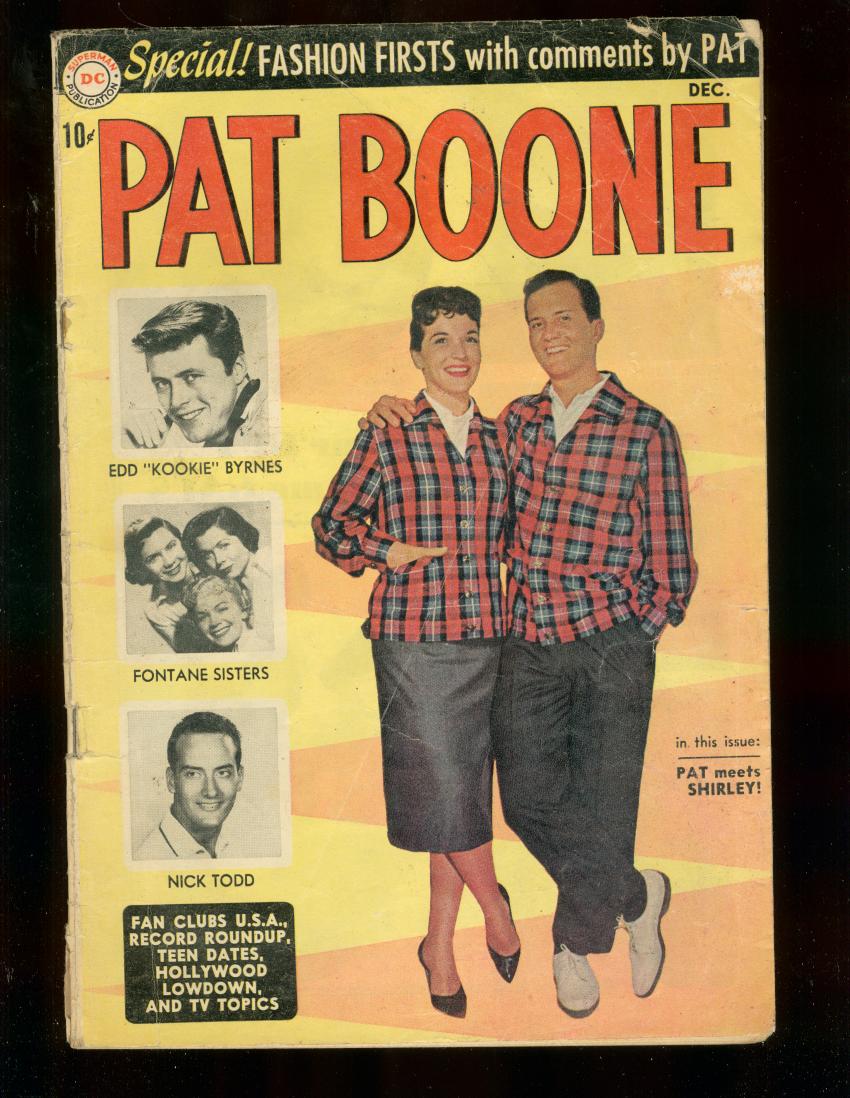 PAT BOONE COMICS #2 FONTAINE SISTERS KOOKIE BYRNES 1959 VG: (1959 ...