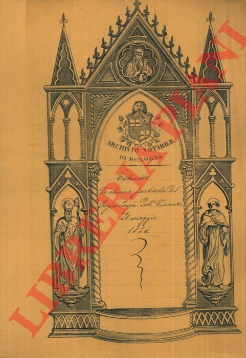 Estratto di alcuna particcola del rogito Longhi Dott. Vincenzo. von ...