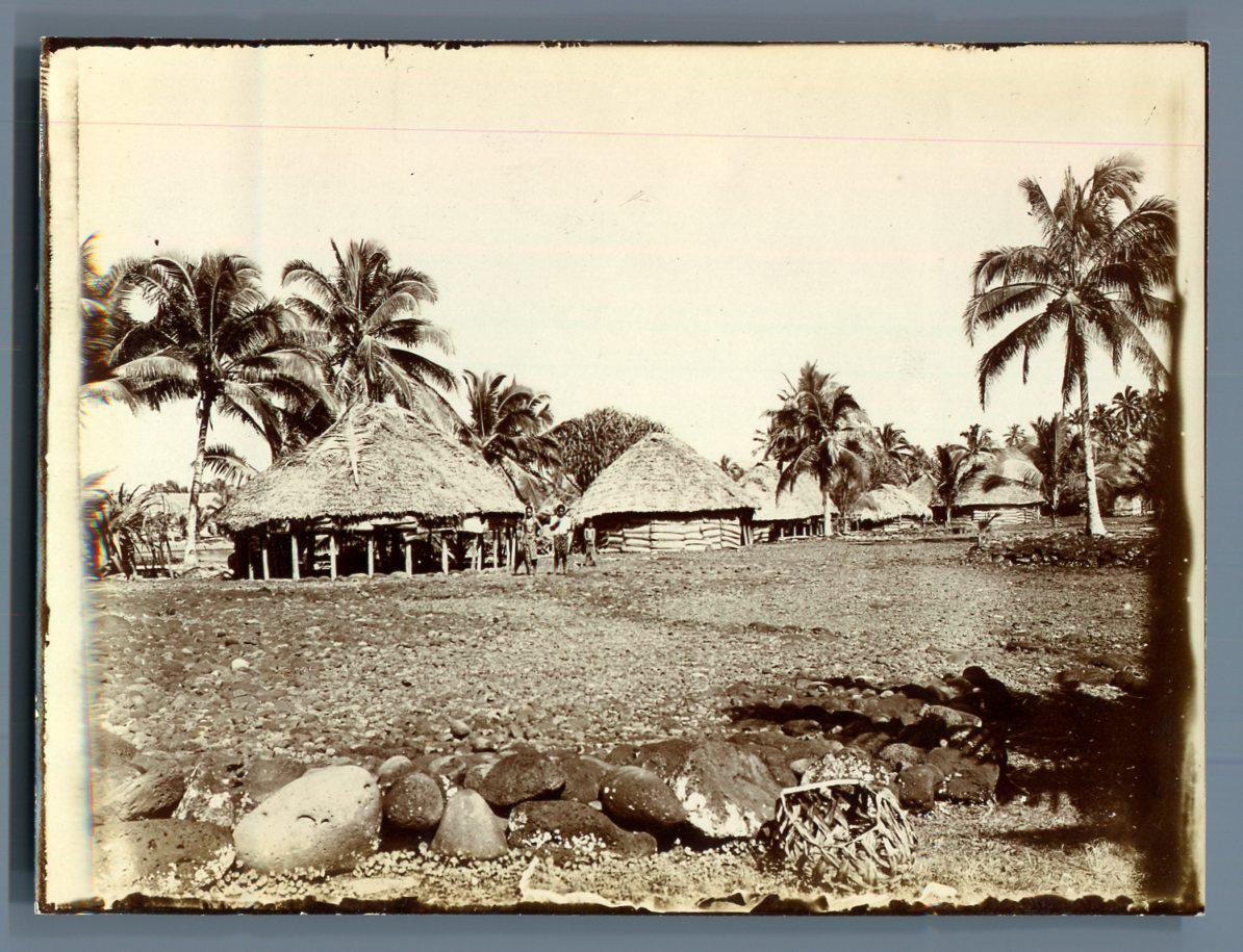 Samoa, Village de Samoa. Samoa Village by Photographie originale ...