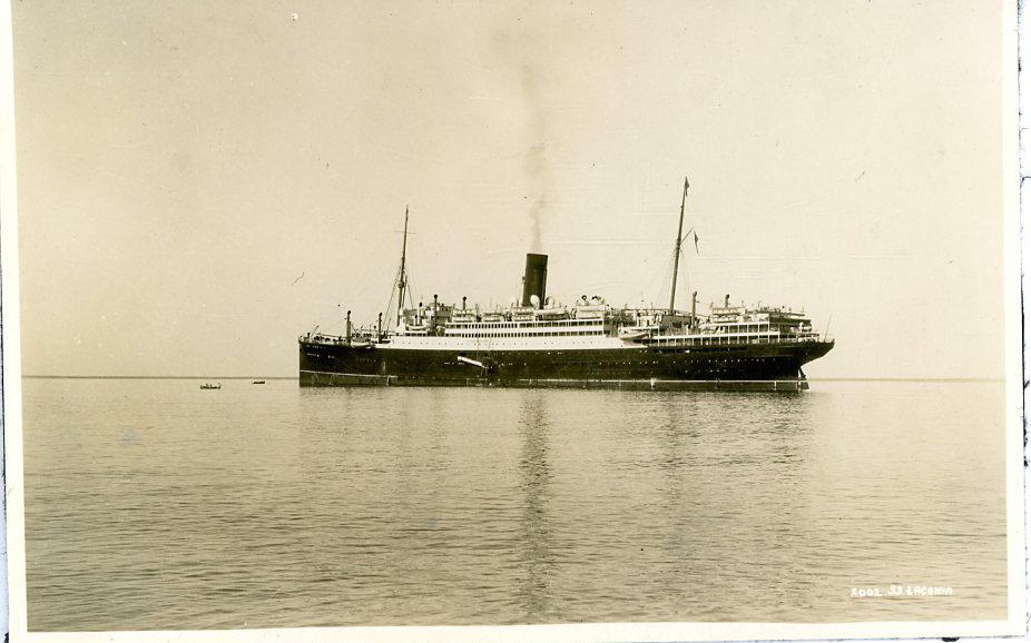 Ship "SS Laconia", Cunard ocean liner by Photographie originale ...