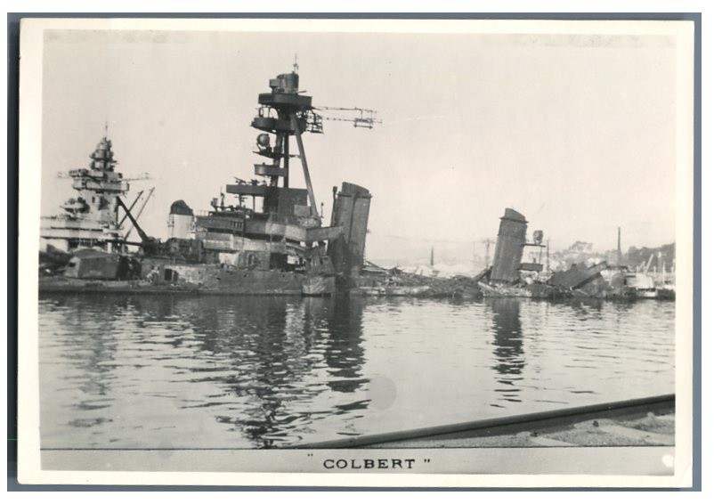 Marine militaire française - Destruction du navire "Colbert" by ...