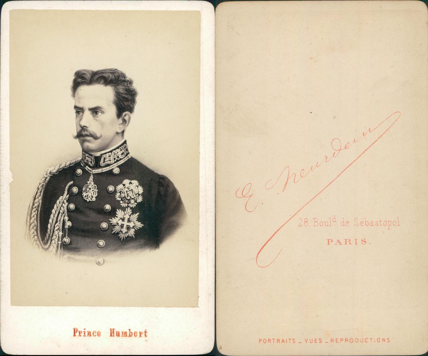 Prince Humbert Ier d'Italie by Photographie originale / Original ...