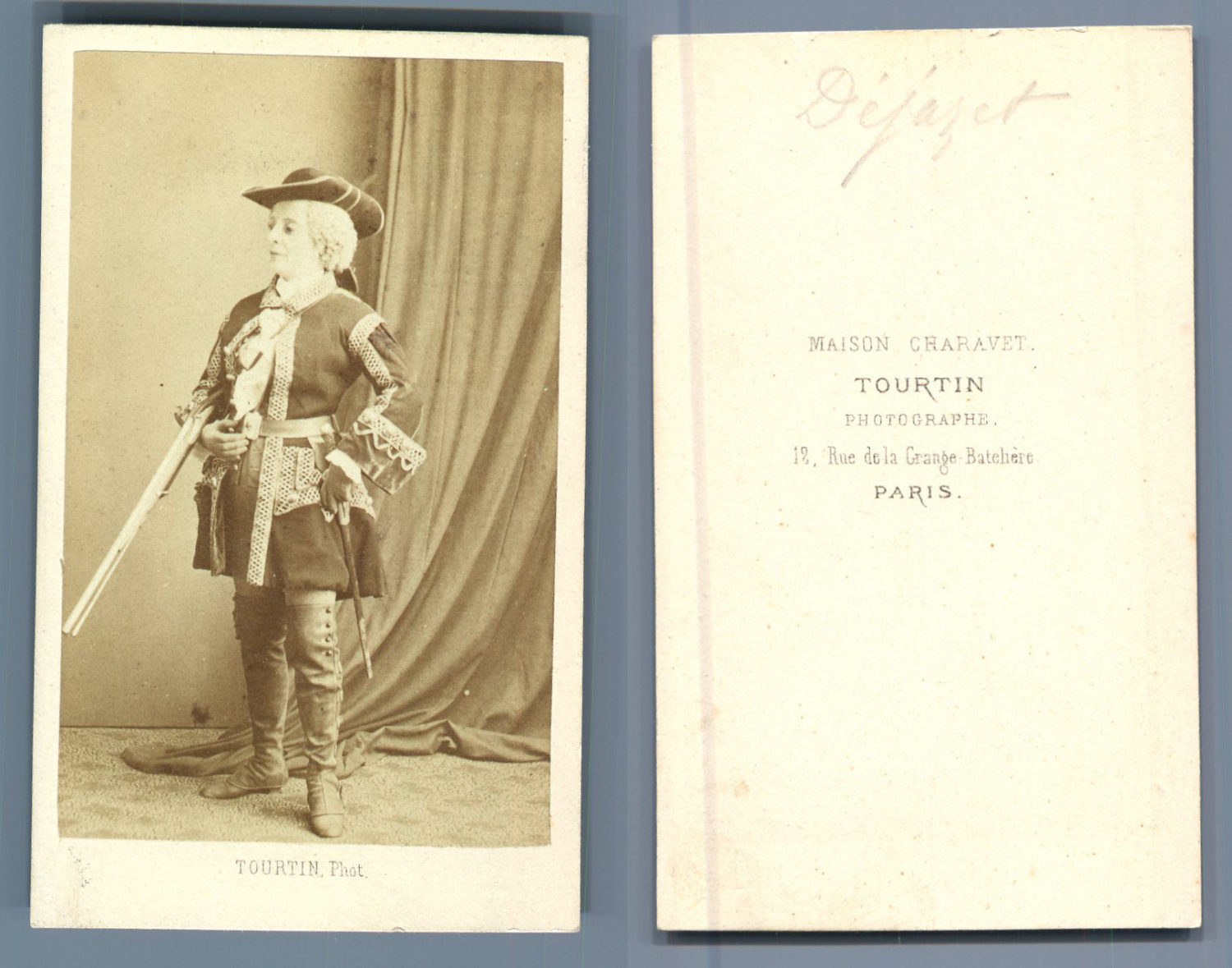 Déjazet actrice von Photographie originale / Original photograph: (1870 ...
