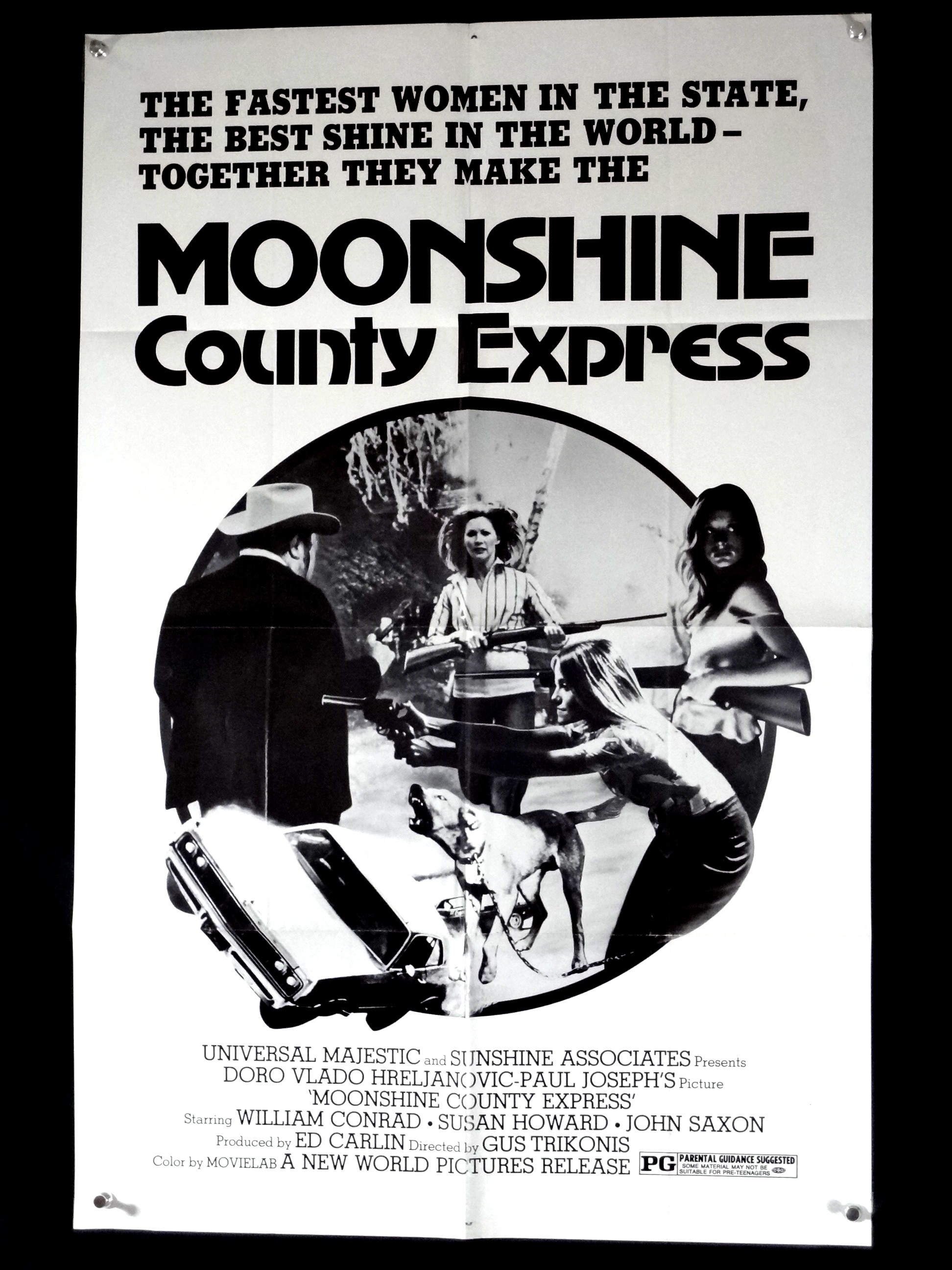 MOONSHINE COUNTY EXPRESS-VG/FN-ONE SHEET--CONRAD-HOWARD- VG/FN: (1970 ...