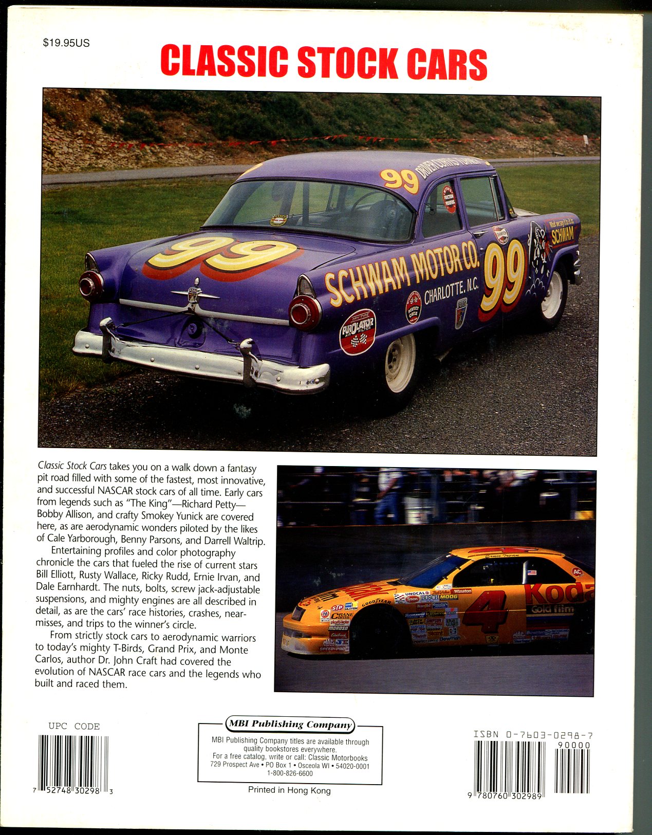 Classic Stock Cars 1197-Dr John Craft-Dale Earnhardt-NASCAR-Bobby ...