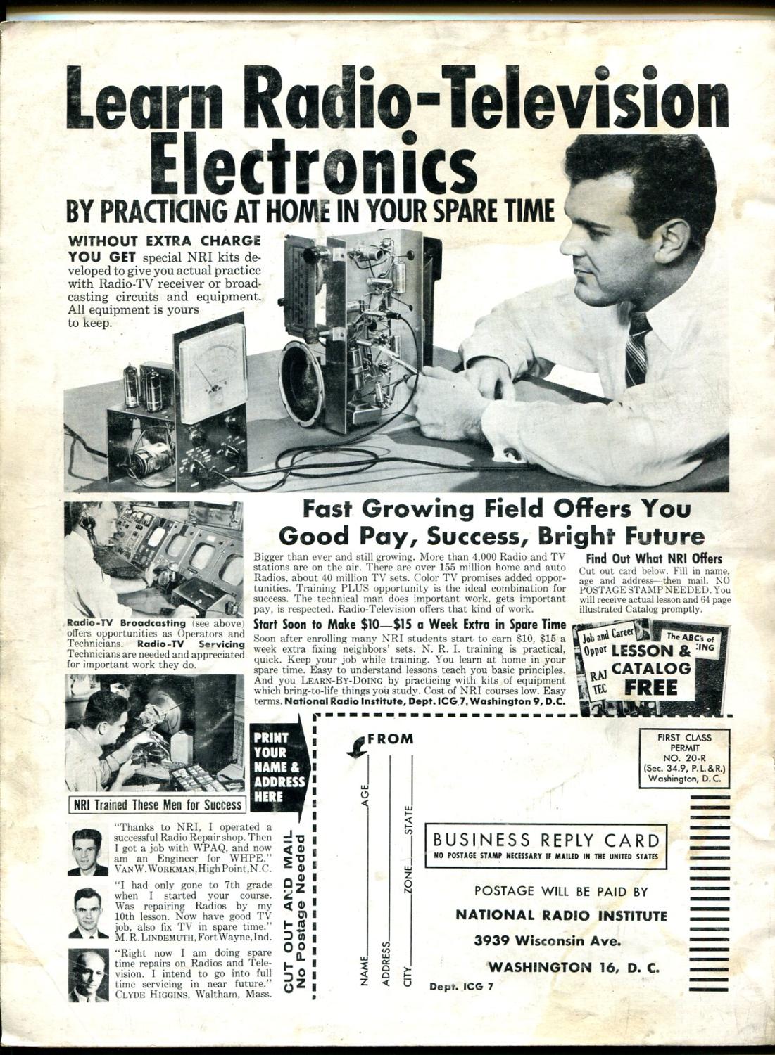 PIC 3/1961-Wagner-Bill Wenzel-John Wayne-1st pro football game ...