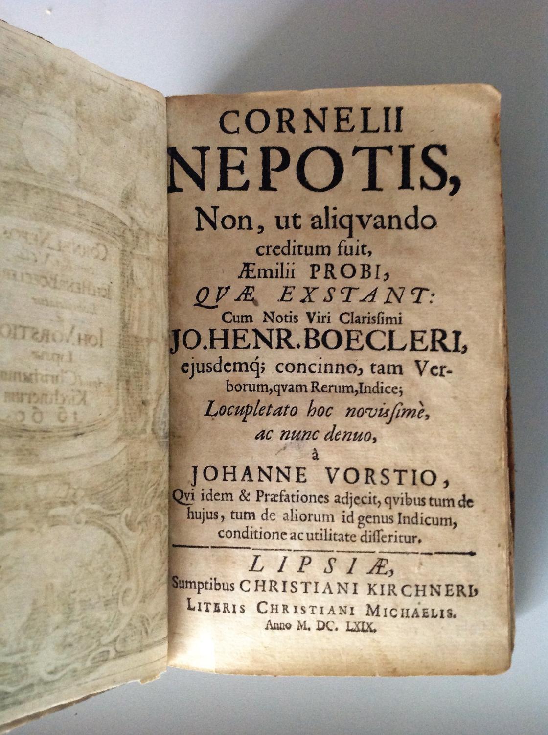 Cornelii Nepotis, Non, ut aliquando creditum fuit, Aemili probi, quae ...