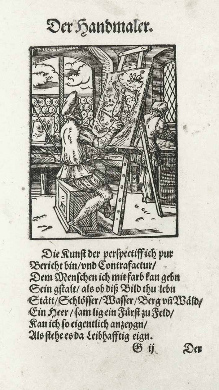 Der Handmaler'. by MALER:: Art / Print / Poster | Antiquariat Norbert Haas