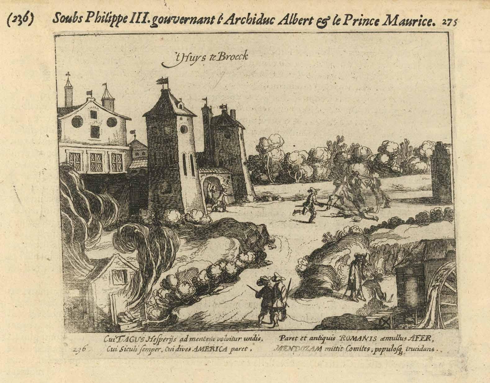 Ermordung des Grafen Wyrich VI., Herr zu Broich im Jahre 1598 ('t Huys ...