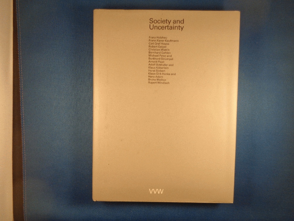Society and Uncertainty by Adam, Hans and 15 Others: Fine Hardcover ... Society and Uncertainty by Adam, Hans and 15 Others: Fine Hardcover ...