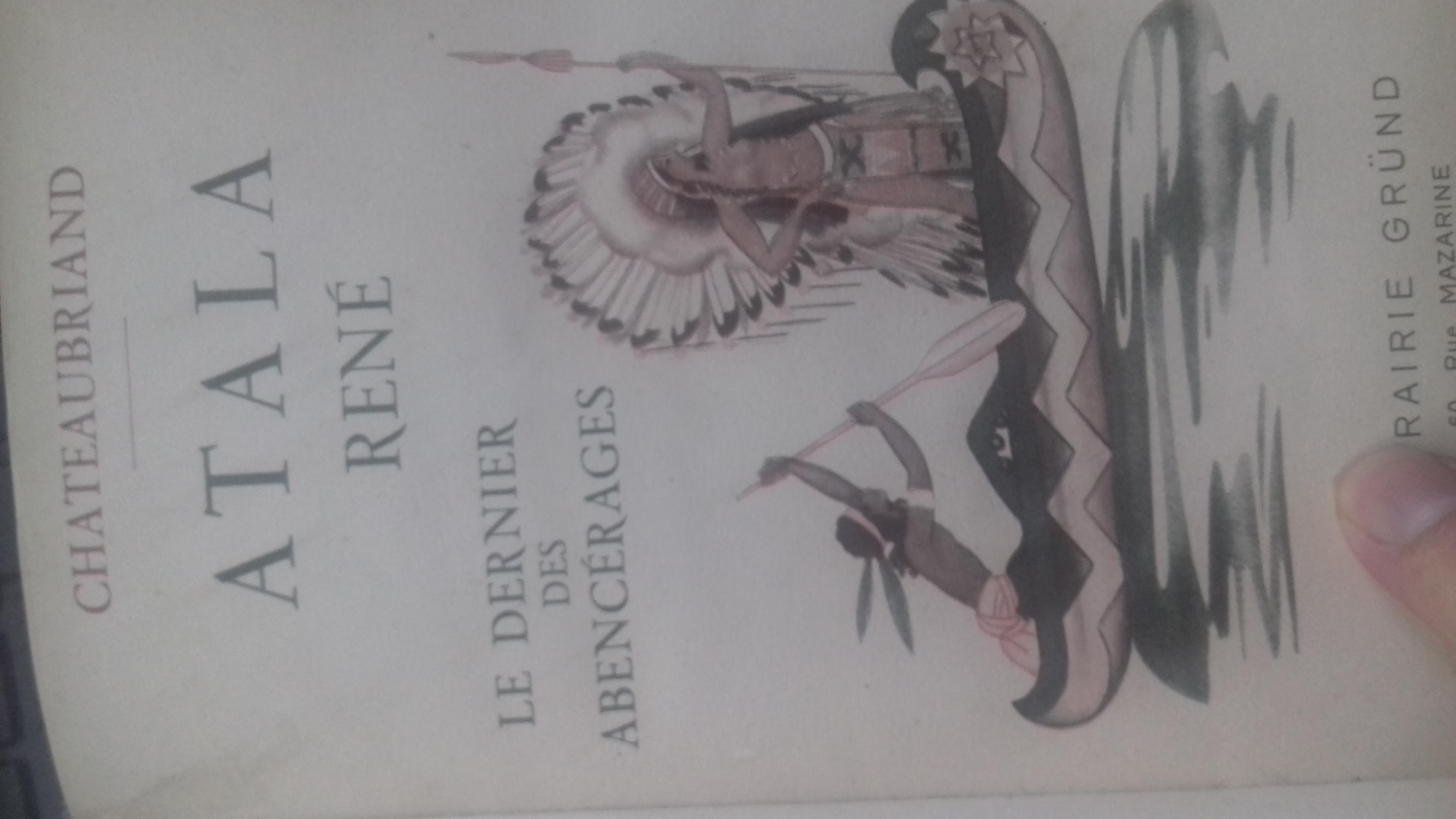 Atala René Le dernier des Abencérages by françois rené de chateaubriand ...
