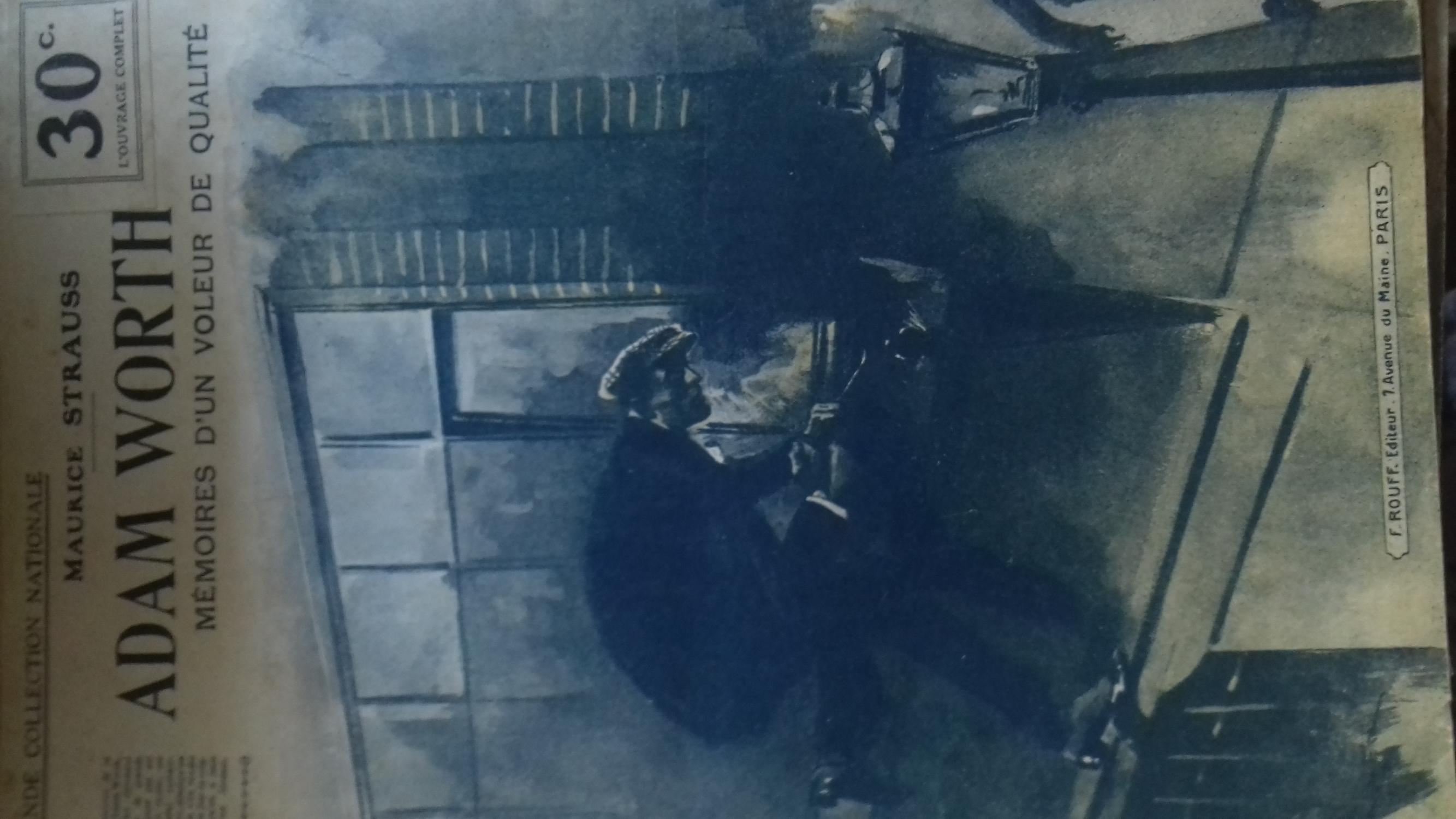 ADAM WORTH - MEMOIRES D'UN VOLEUR DE QUALITE by maurice strauss: Bon ...