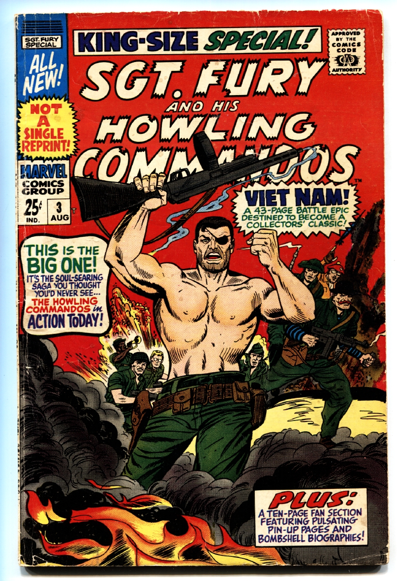 SGT. FURY and his Howling Commandos Annual #3 1967-Vietnam issue-Comic ...