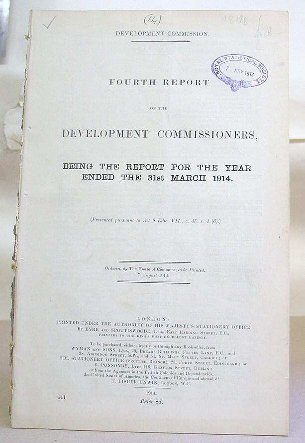 Development Commission. Fourth Report Of The Development Commissioners ...