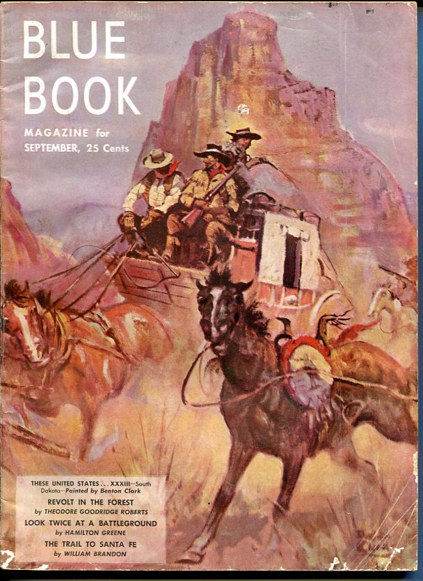 BLUE BOOK PULP-SEPT 1949-VG/FN-CLARK COVER-REEVE-BRANDON-BALL VG/FN ...