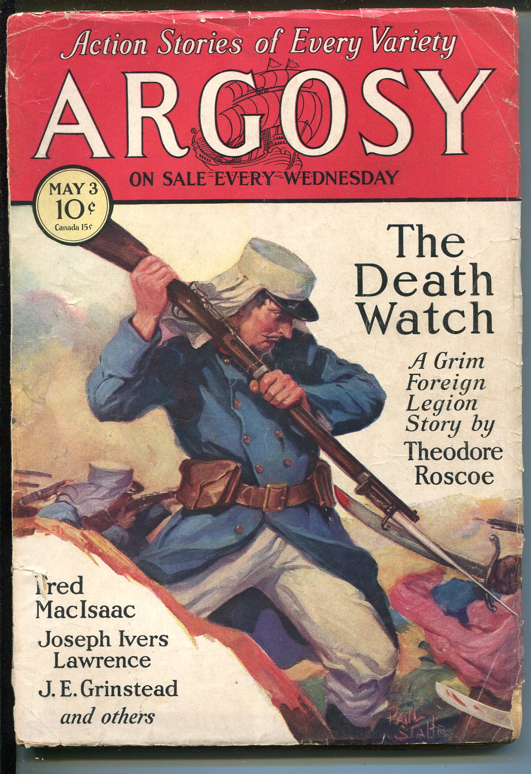 Argosy 6/10/1933-Munsey-Peter The Brazen-Loring Brent-Pater Stahr-pulp ...