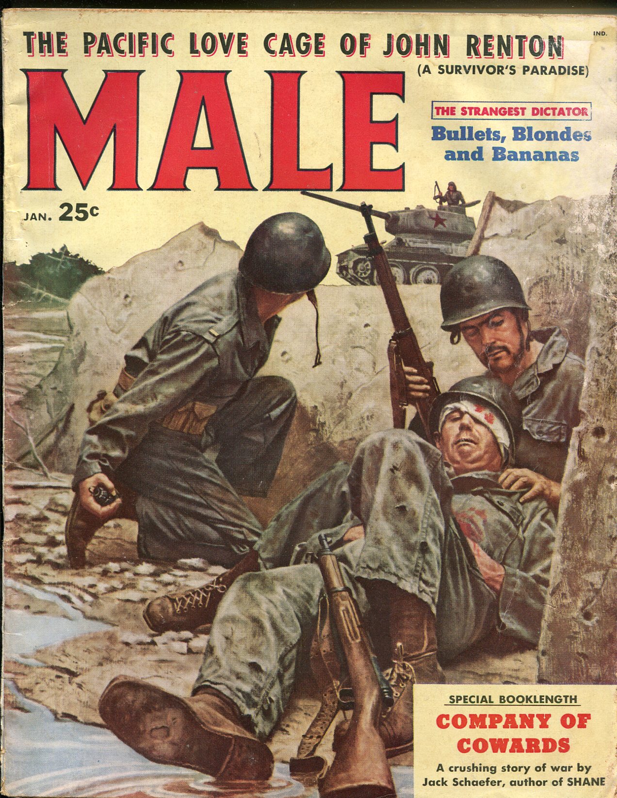 Male 1/1958-Atlas-war-cheesecake-pulp fiction-Russ Meyer-Schaefer ...