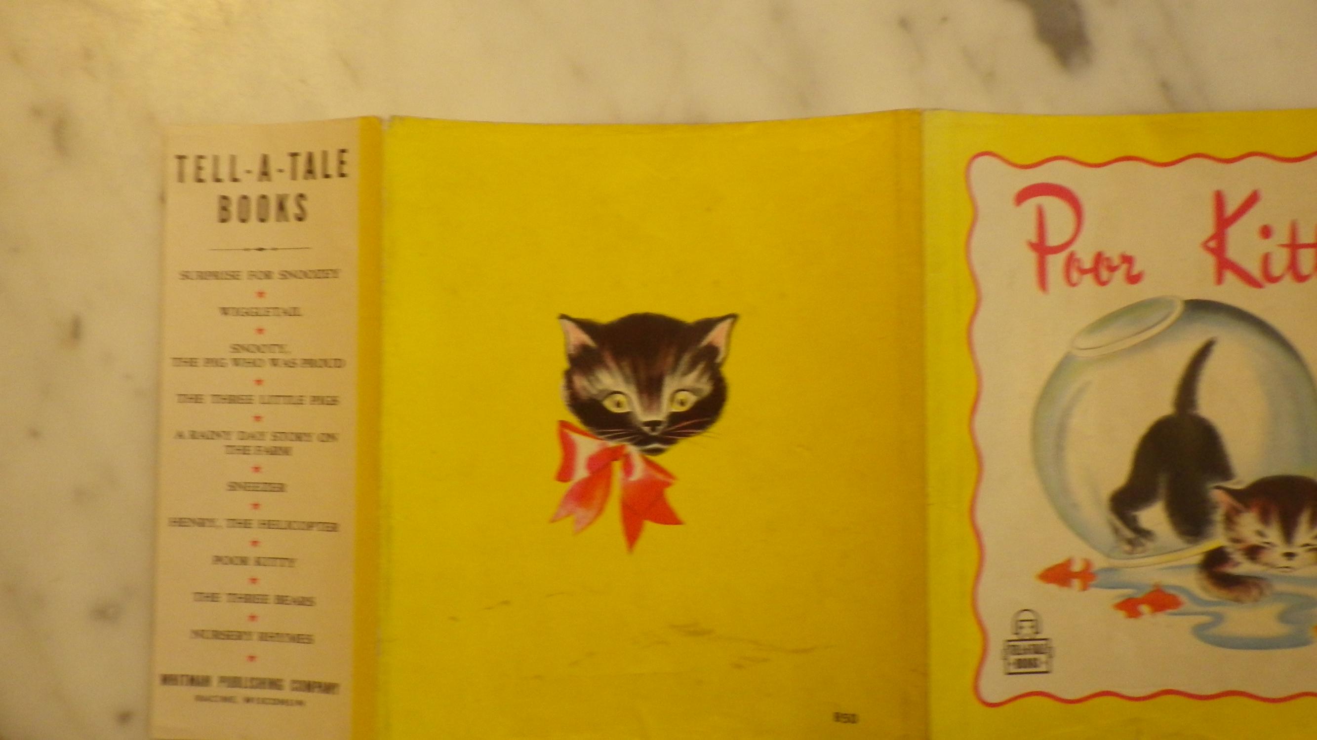 Poor Kitty Tell-A-Tale 1945, by Elizabeth Tedder, DUST JACKET ONLY, NO ...