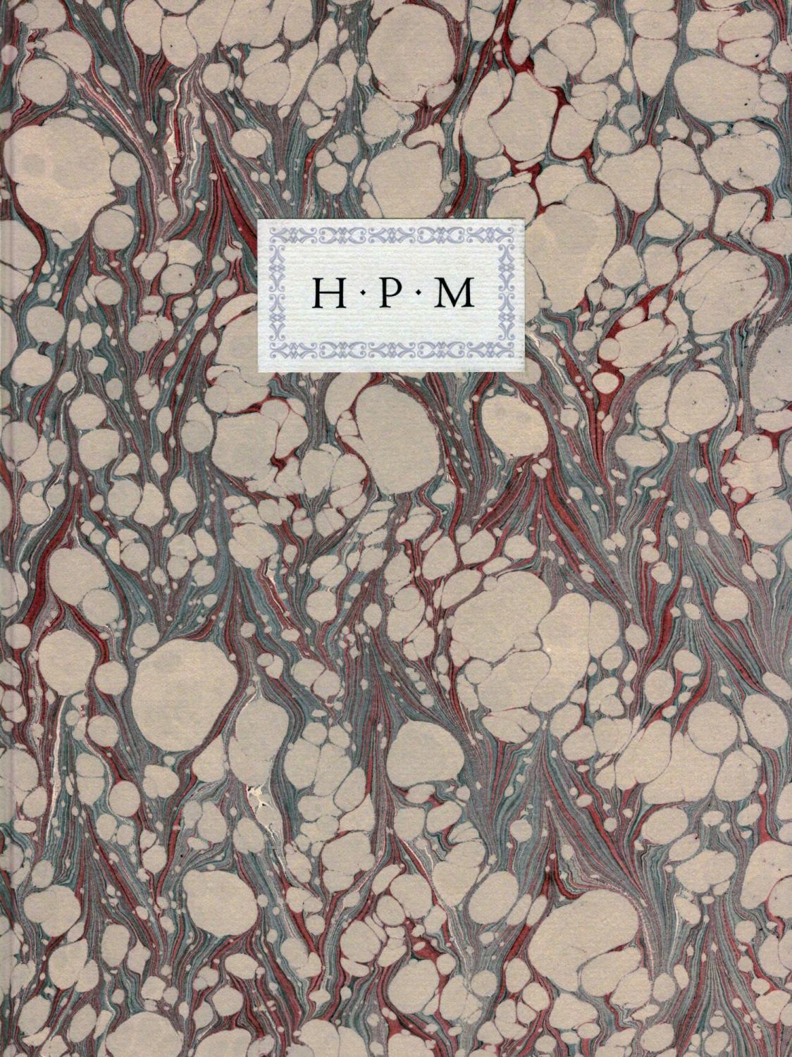 H * P * M Harold Patrick McGrath von Robinson, Alan James: Hardcover ...