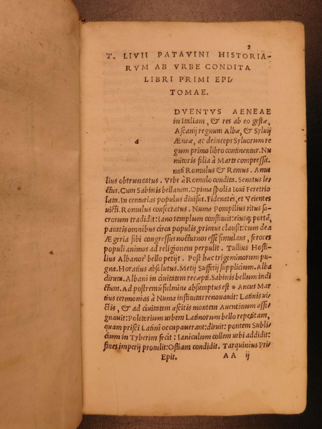 1521 Lucius Florus History Rome LIVY Froben Aldus Giunta Latin Ab Urbe ...