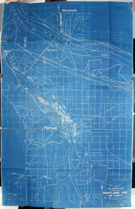 Great Northern Railway. Railway Map of Portland, Ore. and Vicinity ...