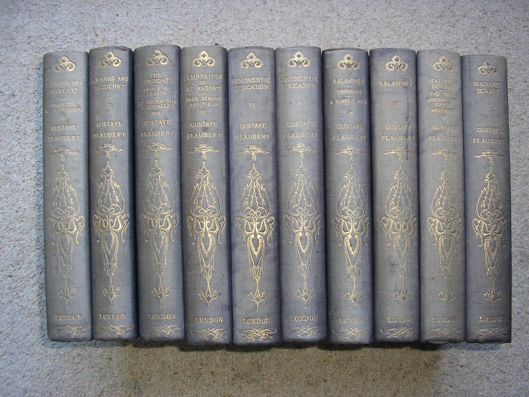 THE WORKS OF GUSTAVE FLAUBERT. (Volume 1 is Madame Bovary). COMPLETE ...