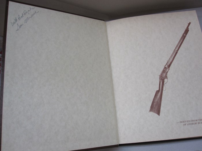 Lever Action Magazine Rifles; Including 1872/5 Burgess, 1878 Burgess ...