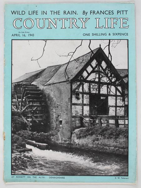 Original Issue of Country Life Magazine Dated April 9th 1943 with Main ...