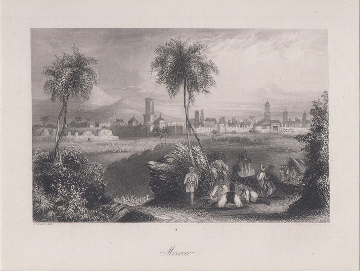 Orig. Stahlstich - Morocco.: (1880) Art / Affiche / Gravure | Allgäuer ...