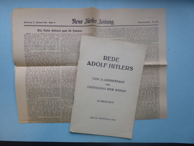 Rede Adolf Hitlers zum 21. Jahrestage der Gründung der NSDAP in München ...